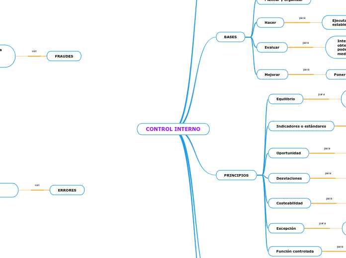 CONTROL INTERNO - Isabel Novoa - Mind Map
